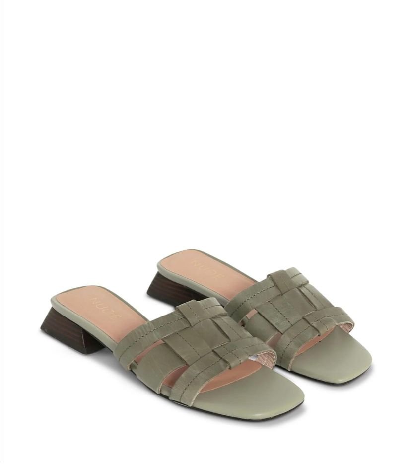 Nude Raya Slide - Olive – WillowBlu Boutique